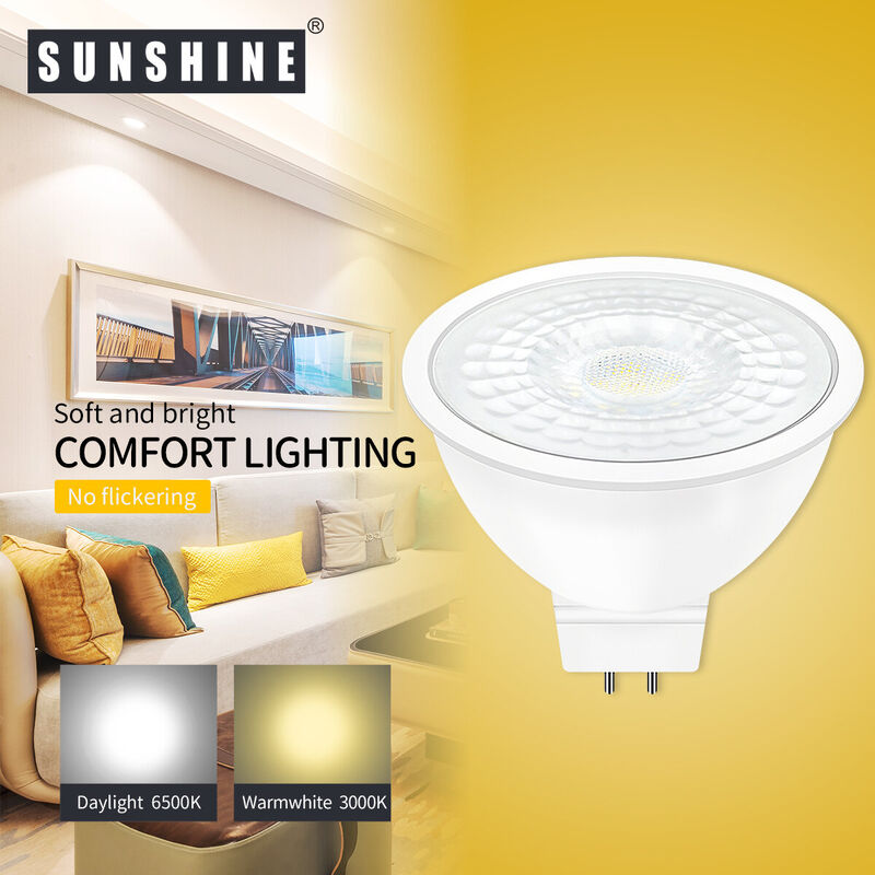 (LMR16F-5D)LED MR16射膽 (5W GU5.3 白光6500K) AC/DC12V -家居家用室內展覽燈飾超光超亮光源照明 節能慳電 LED射燈LED射膽LED燈膽LED燈泡 ...