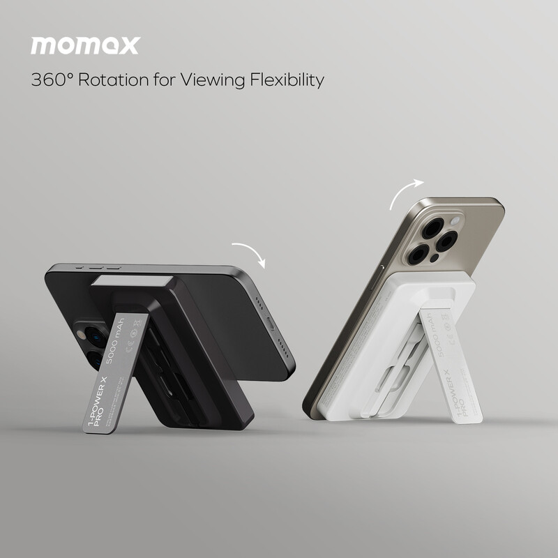 Price網購 - MOMAX 1-Power X Pro 5000/10000mAh 內置USB-C線移動源支架 [IP131/IP132][4色]