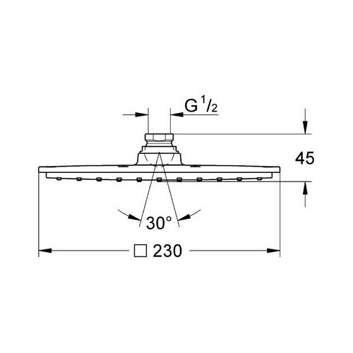 GROHE , Allure , 27479 , 雨淋花灑頭 - 香港21衛浴潔具有限公司