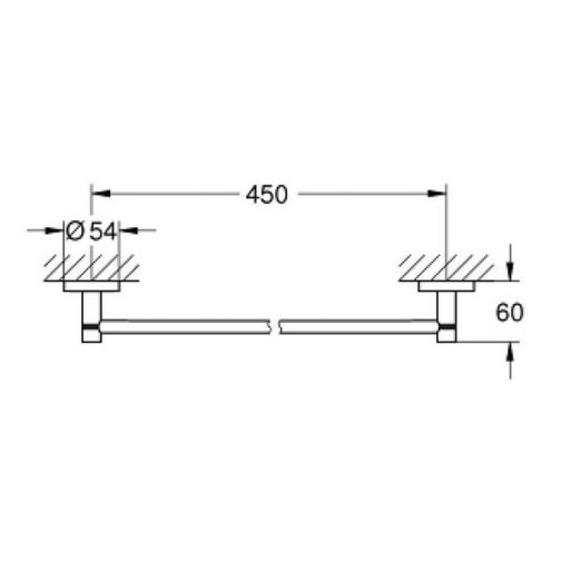 GROHE , Essentials , 40688001 , 毛巾架 - 香港21衛浴潔具有限公司
