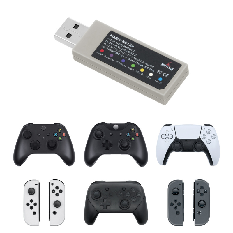 MayFlash Magic-NS Lite無線藍牙控制器USB轉換器 Switch OLED/PS3/NEOGEO mini/SEGA ...
