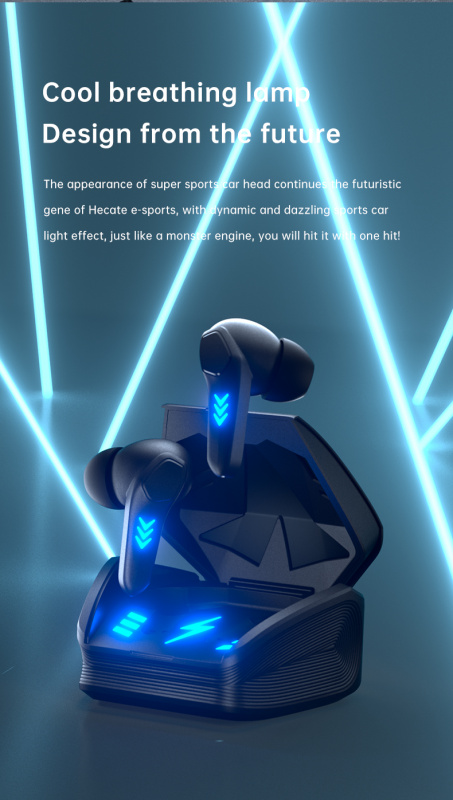 Loca H5S零延遲真無線藍芽電競耳機 Loca專業電競級無線藍芽耳機 零延遲,聽聲辨位,不卡頓不斷續 28小時持久續航 10mm復合振膜單元,通話降噪清晰交流 藍芽5.2連接,更穩定,雙耳 ...