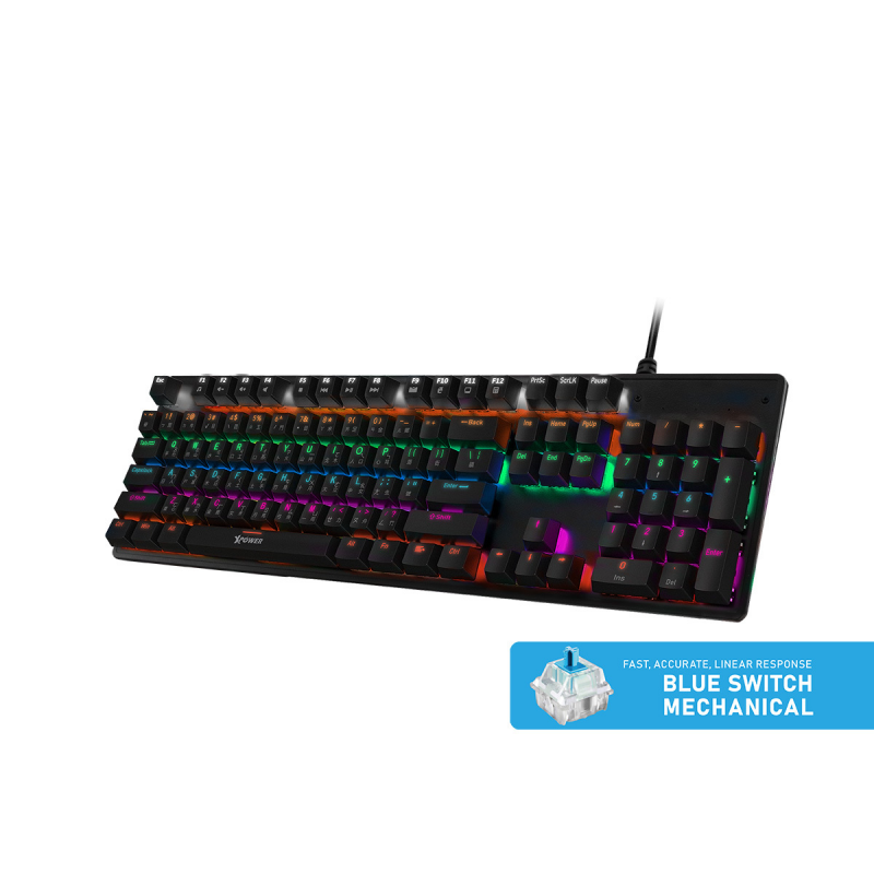 [全港免港]XPower KB4炫彩LED電競青軸機械鍵盤 - 盈竣科技有限公司