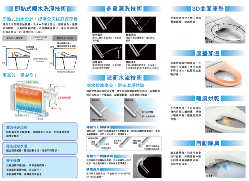 樂聲 , Panasonic , DL-RJ60 , 遙控型電子廁板 - 香港21衛浴潔具有限公司