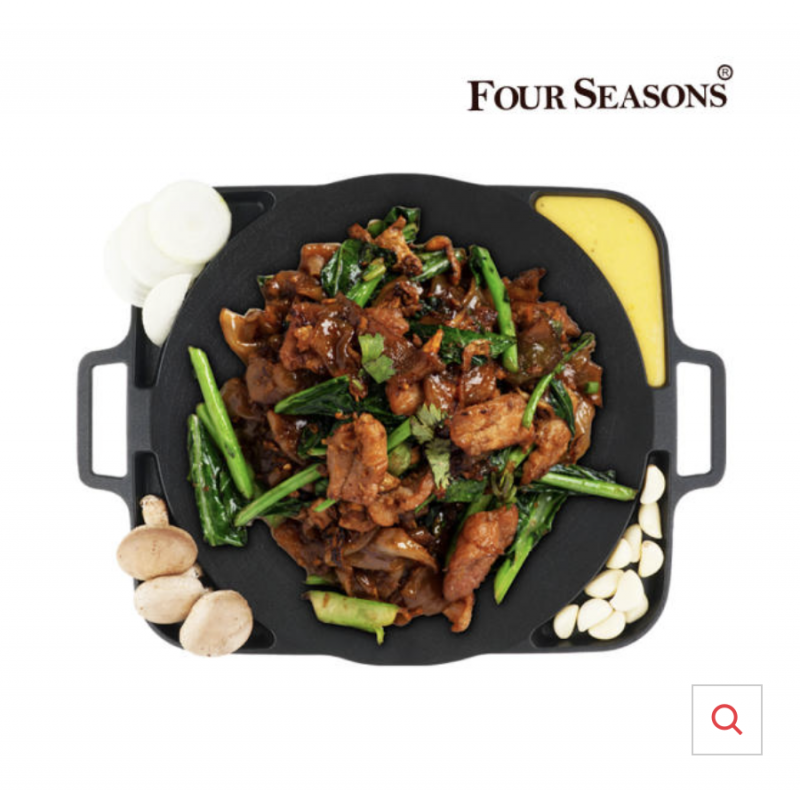 韓國 Four Seasons Square Griddle Pan 易潔燒烤盤 (IH版) - Campzone Outdoor