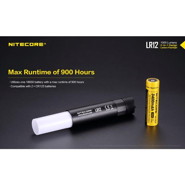Nitecore LR12 2-in-1 Lantern Flashlight 唇膏形伸縮營燈 - Campzone Outdoor