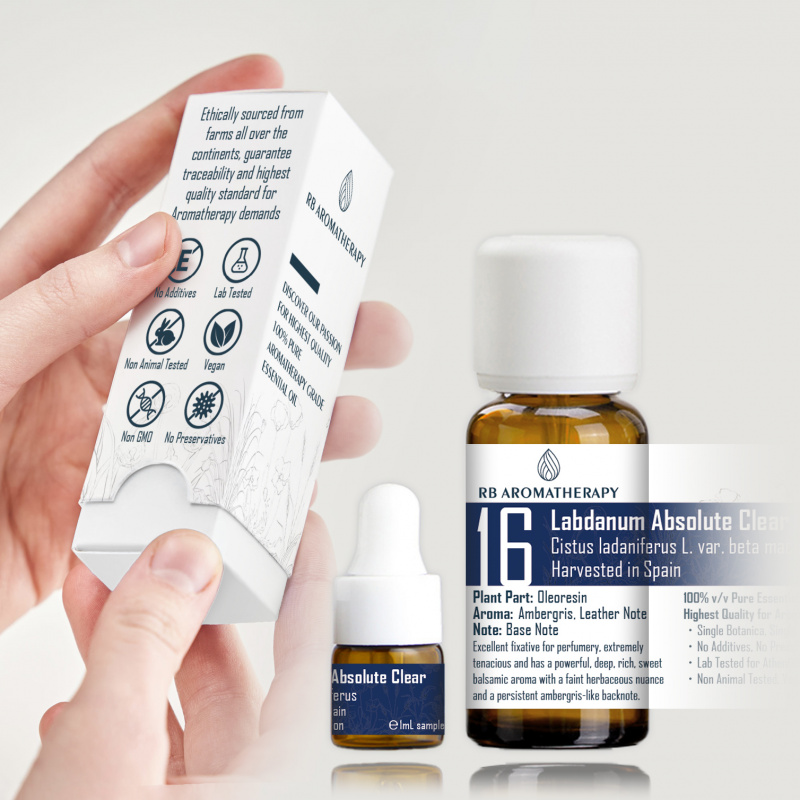 野生岩薔薇勞丹脂原精 Labdanum Absolute Clear 天然定香 - 本草滙芳療護膚原材