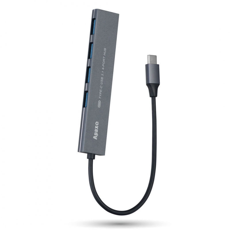 ApaxQ - HUC68 Type-C 超薄 4-PORT HUB - Wega Hong Kong Company Limited