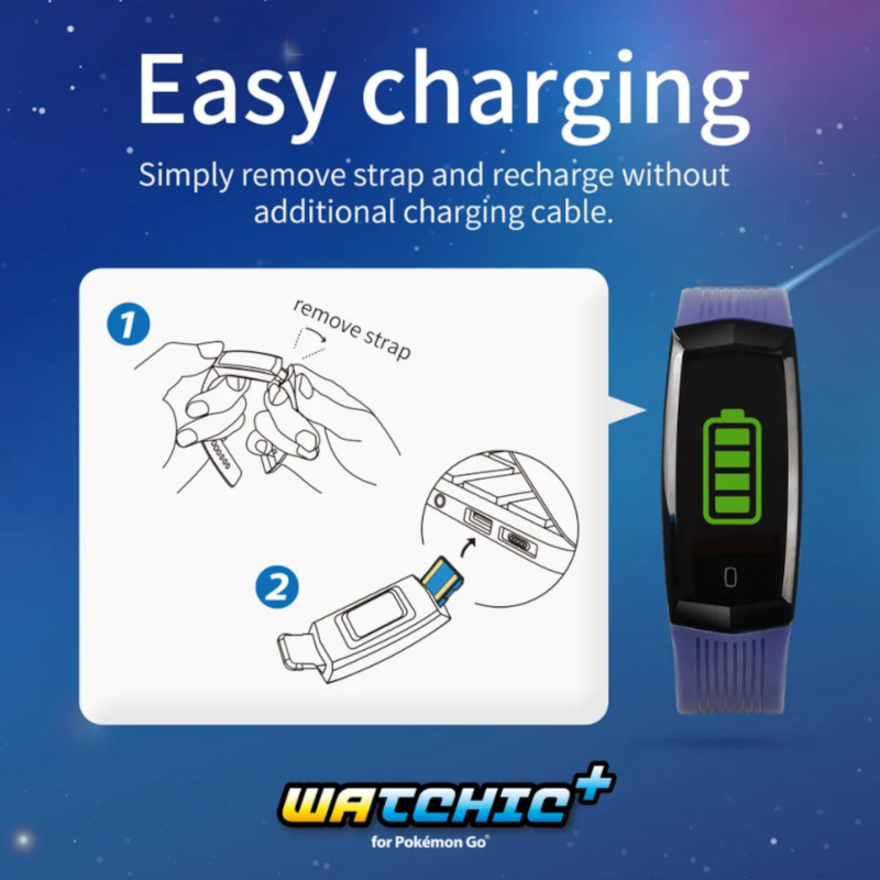 Brook Pocket Auto Catch Watchic Plus Pokemon Go專用自動抓寶手環 彩色觸控屏幕 同時支援雙帳號 ...