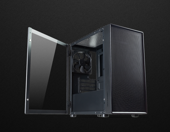 TECWARE Nexus Air M2Mini Tower Case(Black) - 樂天電腦 FreeCom Computer