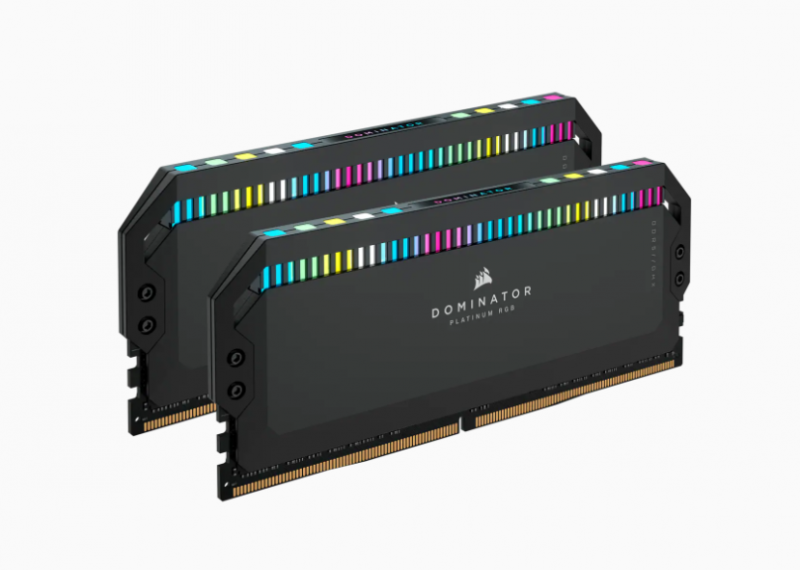 Corsair DOMINATOR® PLATINUM RGB 32GB (2x16GB) DDR5 DRAM 5200MHz C40 Memory Kit — Black ...