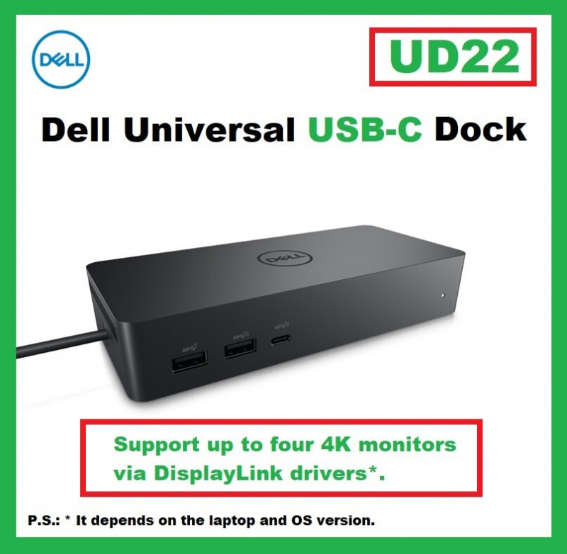 Dell UD22 USB-C Universal Dock - Manvo Tech