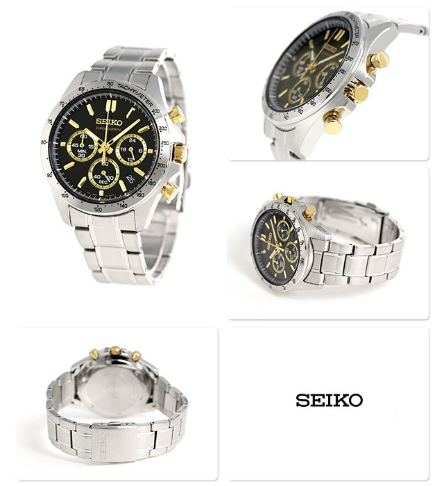 Seiko Spirit 金針黑面 石英計時碼錶 SBTR015 - Citiwide online