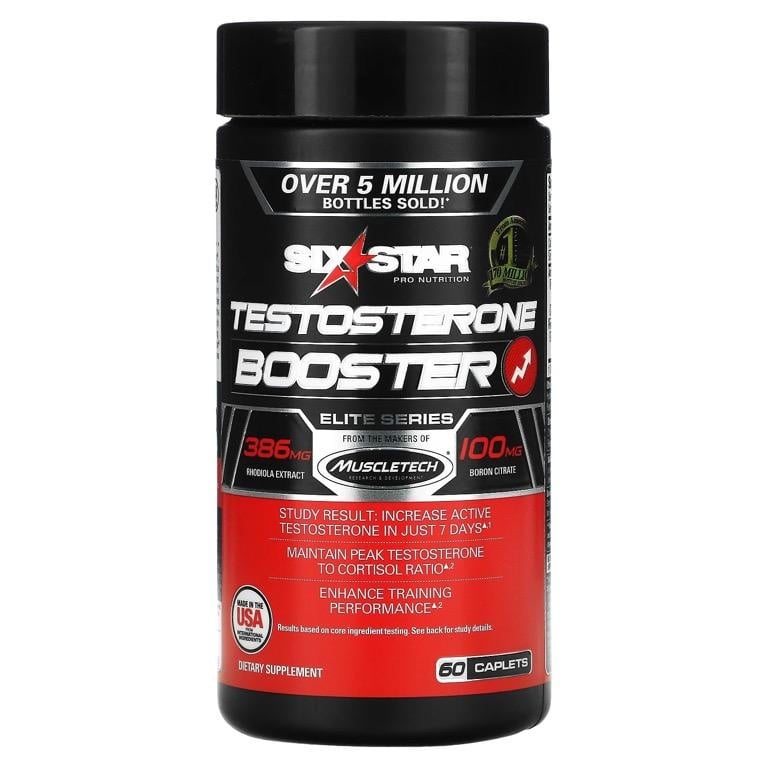 美國 MuscleTech Six Star Testosterone Booster 睾酮促進劑 促進活性睾酮分泌 增強肌肉耐力和力量 ...