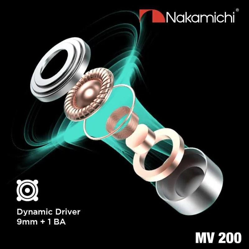 (全新行貨) Nakamichi MV200入耳式圈鐵混動Hi-Fi耳機 - SV Shop