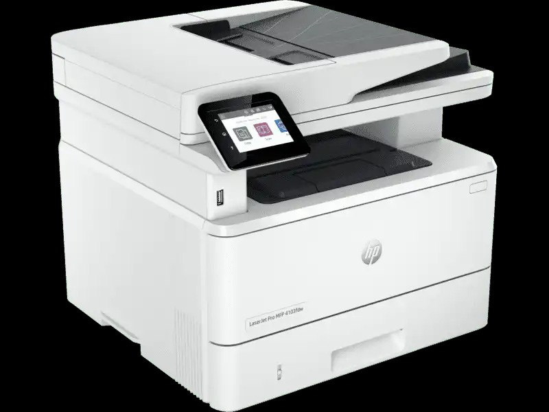HP LaserJet Pro MFP 4103fdw Printer + HP 151X Black LaserJet Toner ...
