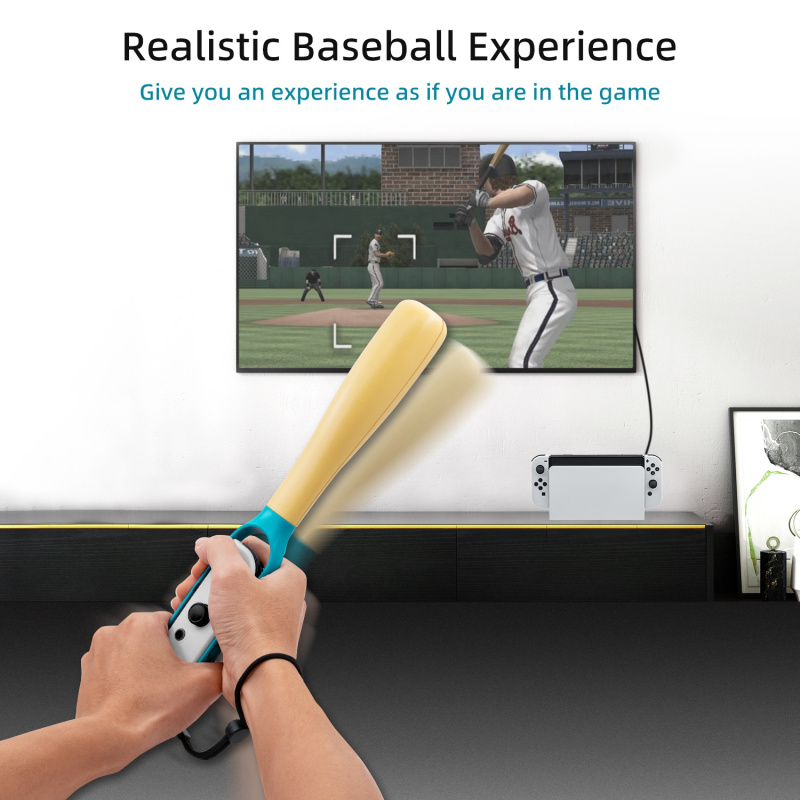 DOBE Nintendo Switch/Switch OLED Joy Con遊戲手柄棒球握把 Switch左右小手柄棒球棒 ...