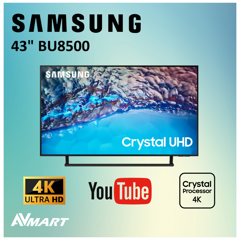 SAMSUNG 43" BU8500 Crystal UHD 4K 智能電視 (2022) UA43BU8500JXZK 43BU8500 - AV Mart