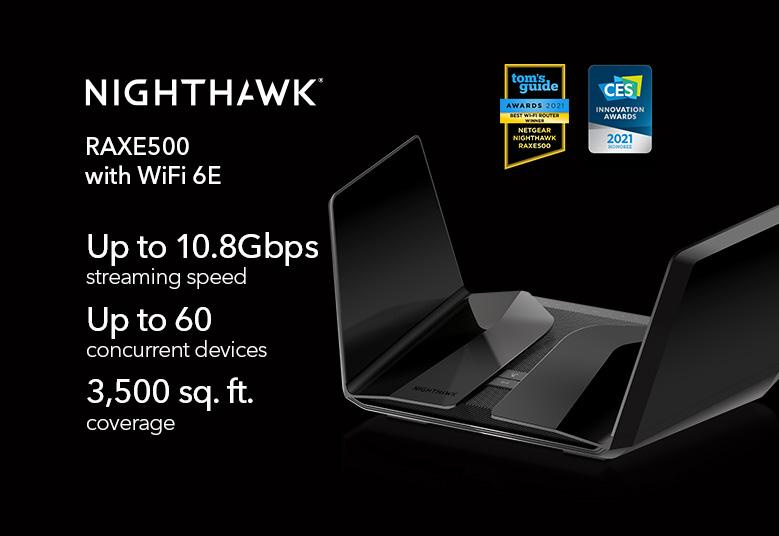 Netgear AXE11000 Nighthawk Tri-Band WiFi 6E Router (RAXE500) - 荃豐A3A