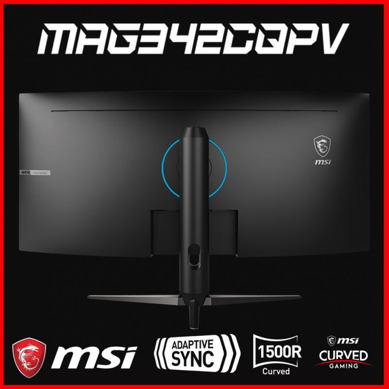 MSI Optix MAG342CQPV 34" 2K 100Hz 曲面電競顯示器 - MSI Online Store
