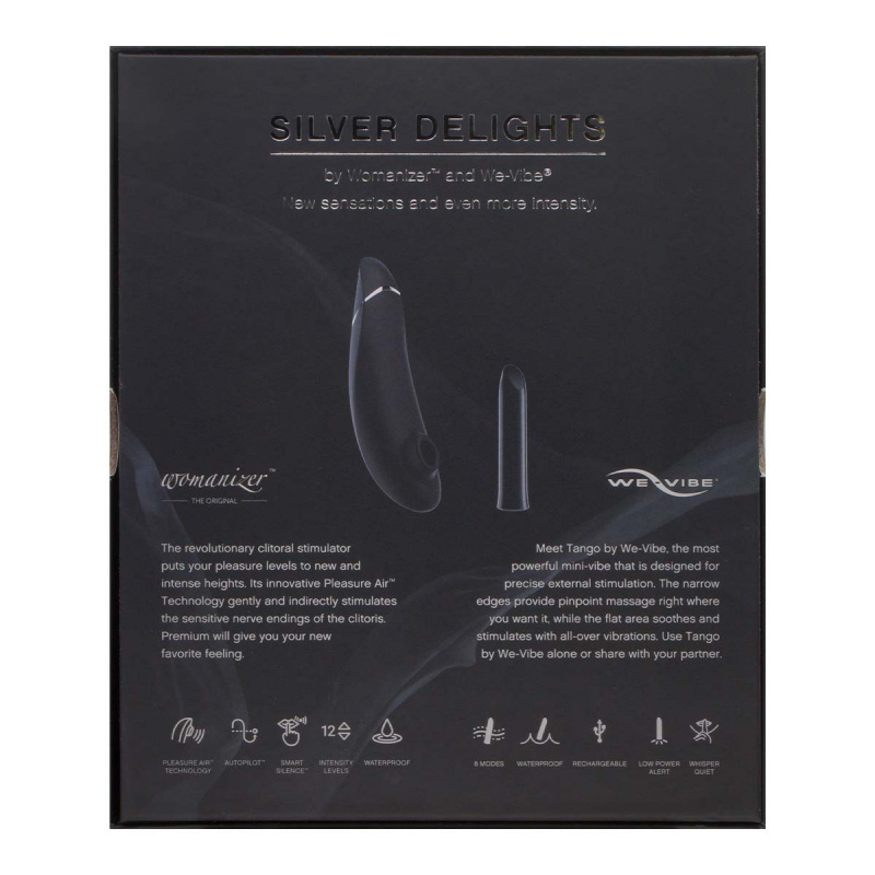 Womanizer Silver Delights Collection 初階銀光喜悅套裝 - Moon River Mall 成人用品商店