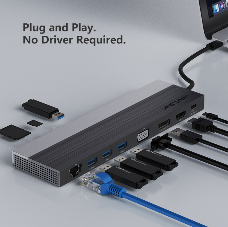 Wavlink UMD03 USB-C 4K Triple Display Docking Station (WL-UMD03) - 樂天電腦 ...