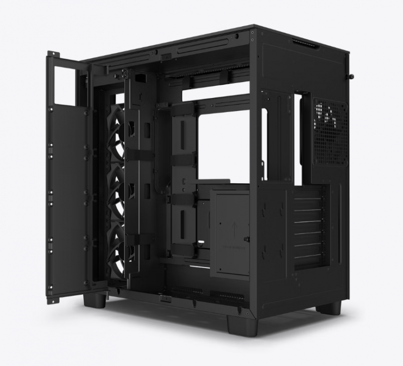 NZXT H9 Flow Dual-Chamber Mid-Tower Airflow Case - ( Black / White ...