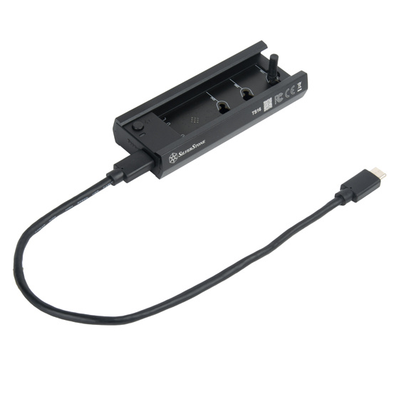 SilverStone 10Gbps SuperSpeed USB-C 3.2 Gen2 to NVMe / SATA M.2 SSD ...