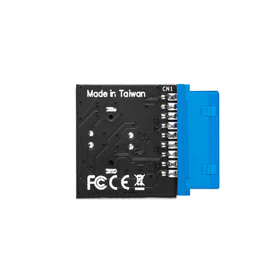 SilverStone USB 3.0 internal (19-pin) header to USB 3.1 / 3.2 Type-C ...