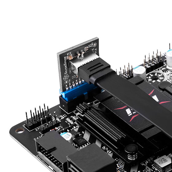 SilverStone USB 3.0 internal (19-pin) header to USB 3.1 / 3.2 Type-C ...