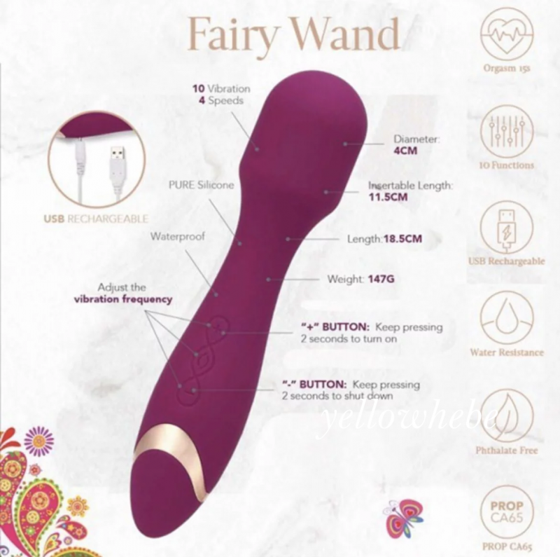 La MoMe – Fairy Wand 強力陰蒂刺激按摩棒 | 10 種模式+ 4 種速度 | Powerful Rechargeable Wand Vibrator ...
