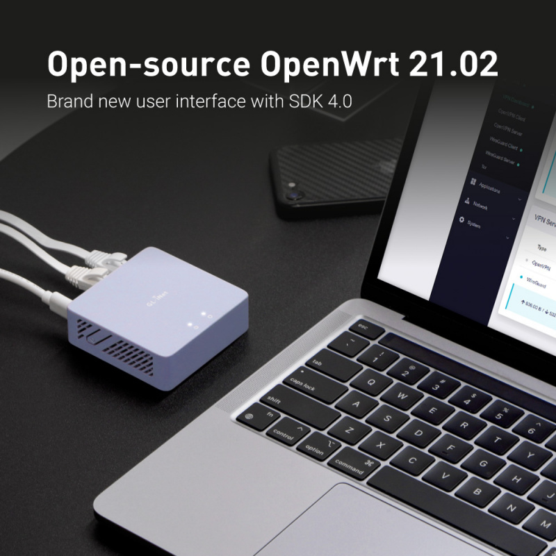 GL.iNet GL-MT2500 (Brume 2) Security Gateway for Remote Access, ABS ...