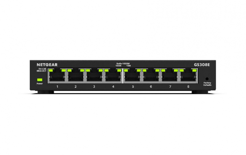 Netgear GS308E - 8 端口智能網管 Plus 交換機 - 荃豐A3A