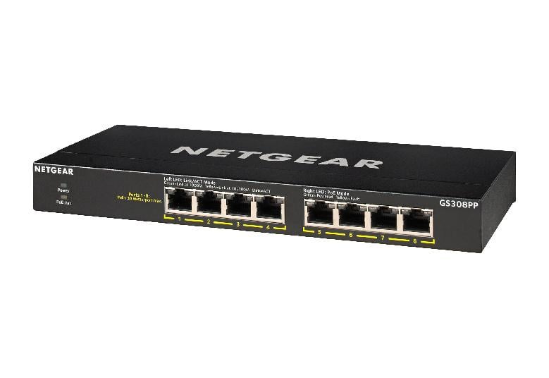 Netgear GS308PP - 8 端口千兆 PoE+ 交換機 (83W) - 荃豐A3A