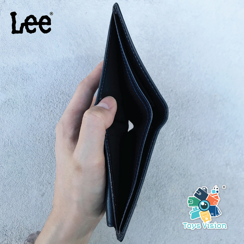 日本版 Lee Men’s Leather Coins Wallet 真皮銀包 多卡位款 [深藍色] - ToysVision 銀包‧禮物專門店