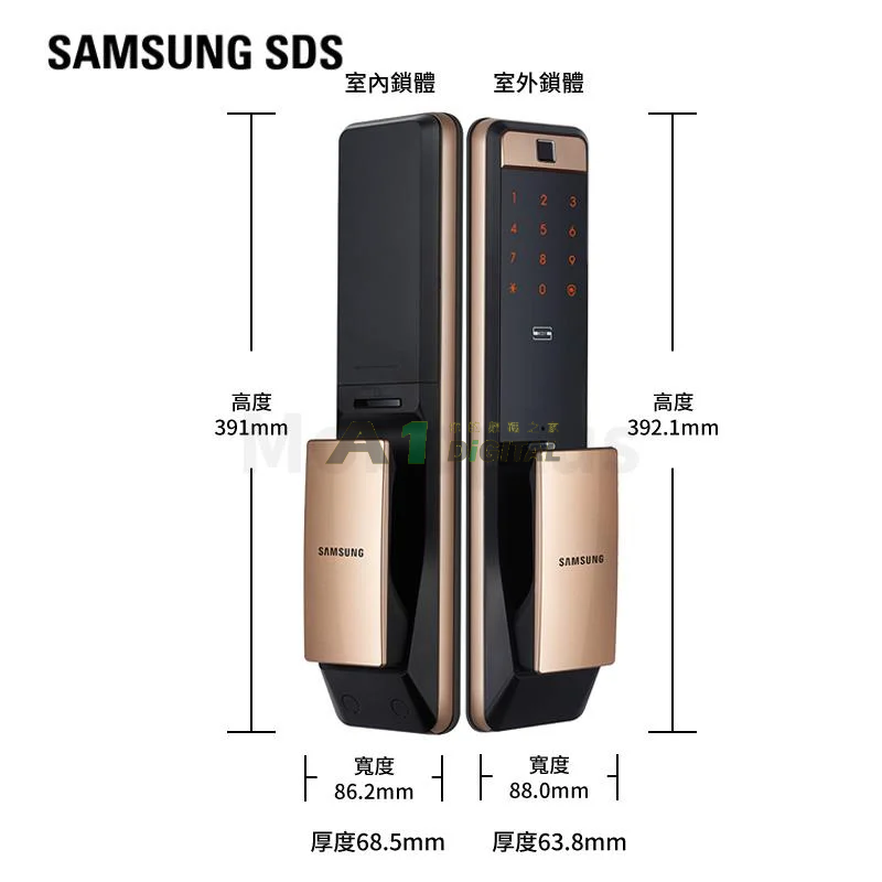 SAMSUNG SHP P72 WIFI 物聯網電子門鎖 - A1DIGITAL