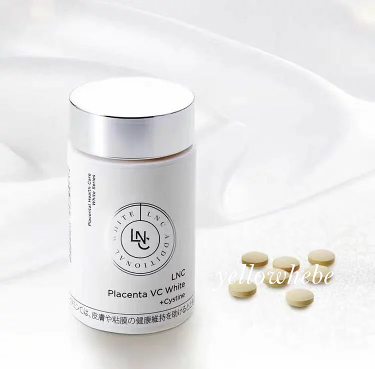 日本正貨LNC 胎盤素精華美白丸 Placenta VC White +Crysline 120粒裝 - YELLOWHEBE SHOP