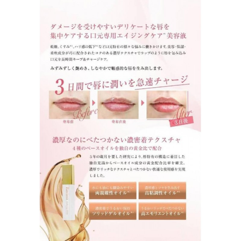 日本製 RAVISSA 豐唇精華 Perfect Lip Serum BOTOX嘟嘟嘴 解決長期唇部乾燥問題 還原水滲透力 863倍 - YELLOWHEBE SHOP