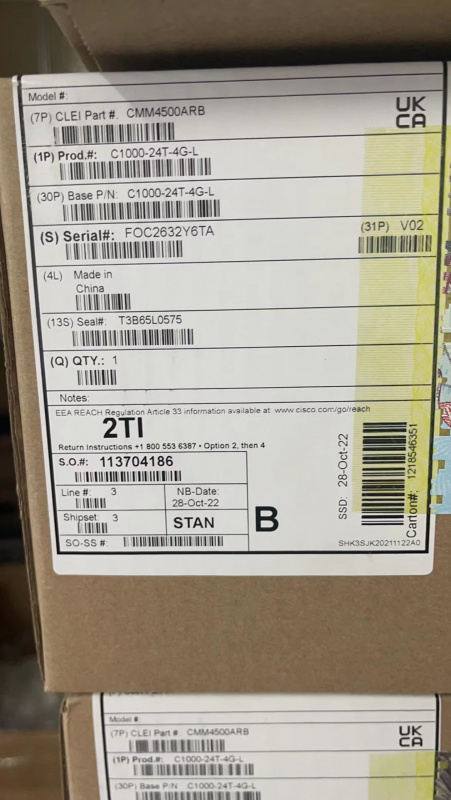 思科交換機 C1000-24T-4G-L, Catalyst 1000 24port GE, 4x1G SFP. - 優電網絡