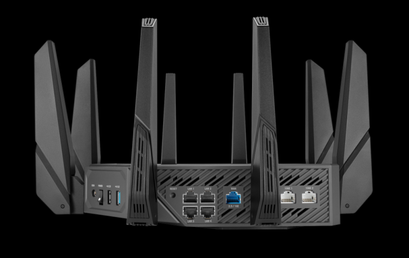 ASUS ROG Rapture GT-AXE16000 quad-band WiFi 6E (802.11ax) gaming router ...
