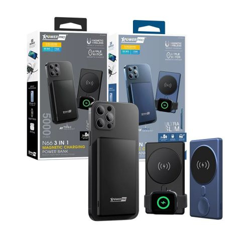 XPower N66 3合1 磁吸無線充 + Apple Watch外置充電器 - i-Mugen