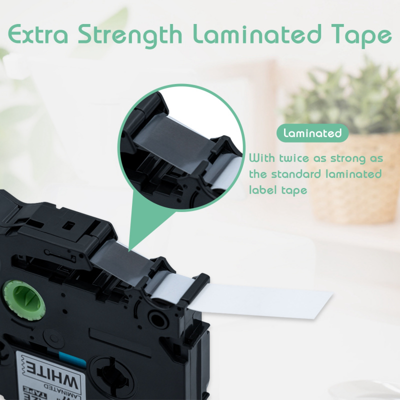 Printerfield AZe-231彩色標籤膠帶 適用於 Brother P Touch 標籤製作膠帶 TZe-231 (6色裝 ...