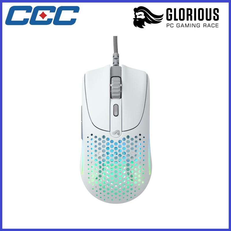 [New] Glorious Model O2 RGB Gaming Mouse (White) - CEC Shop