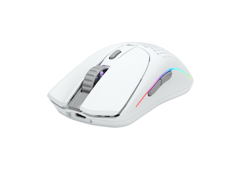 [New] Glorious Model O2 Wireless RGB Gaming Mouse (White) - CEC Shop