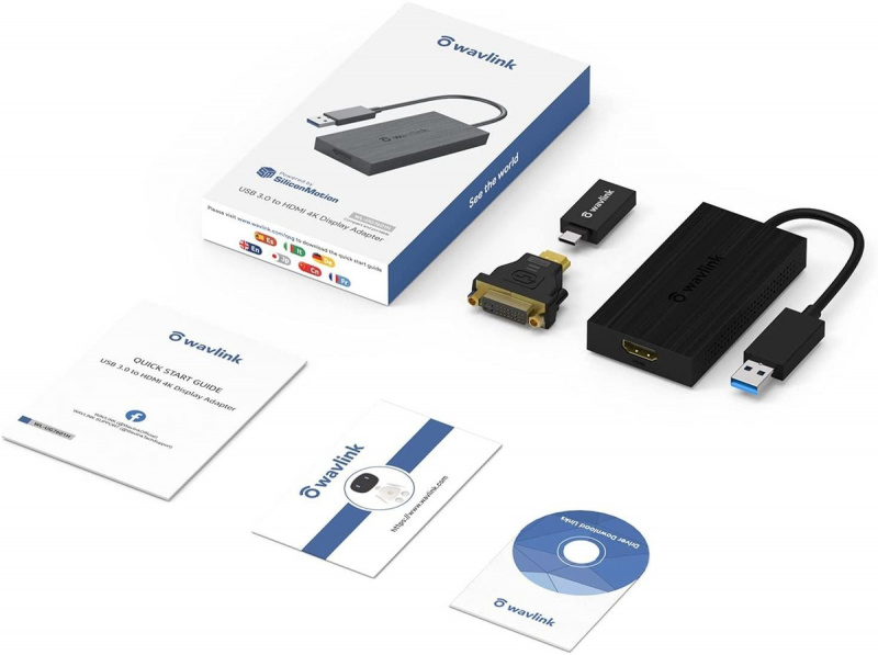 wavlink, usb3.0, 4k, dual, extend - 科域電腦公司