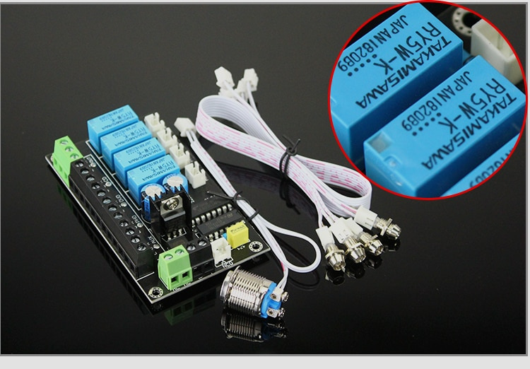 4 input 1 output Audio Input Signal Selector Relay Board Stereo Signal Switching Amplifier Board ...