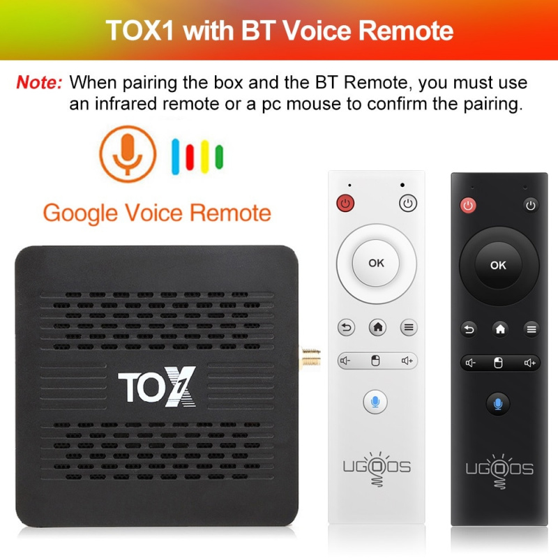 UGOOS Remote Control BT Voice Replacement Air Mouse for AM7 AM6B Plus ...