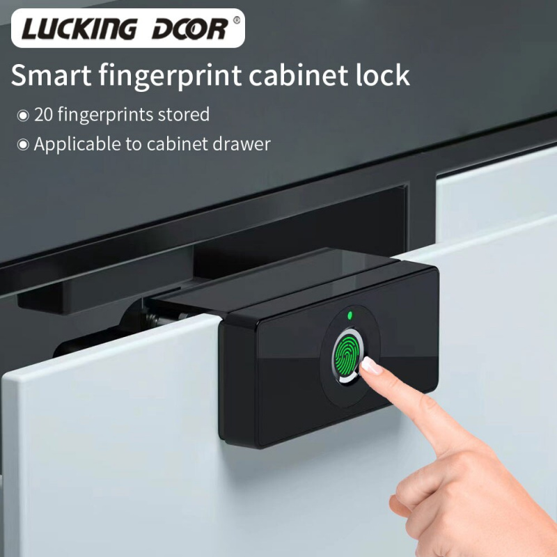 Smart Electric Fingerprint Drawer Lock Hole free Household Drawer ...