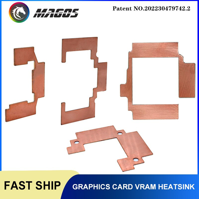 Copper GPU VRAM Memory Heatsink Shim,VGA Minner For RTX3060 3070 3080 ...
