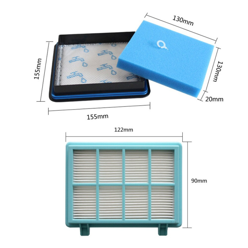 飛利浦 Power Pro Compact FC9331 09 FC9332 09 FC8010 01 吸塵器零件的可清洗電機泡沫過濾器套件 ...